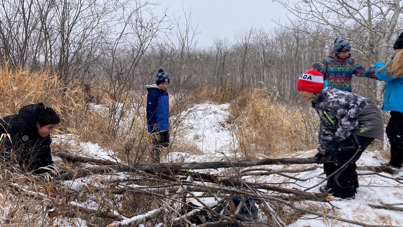 Eriksdale School Fort Building Club